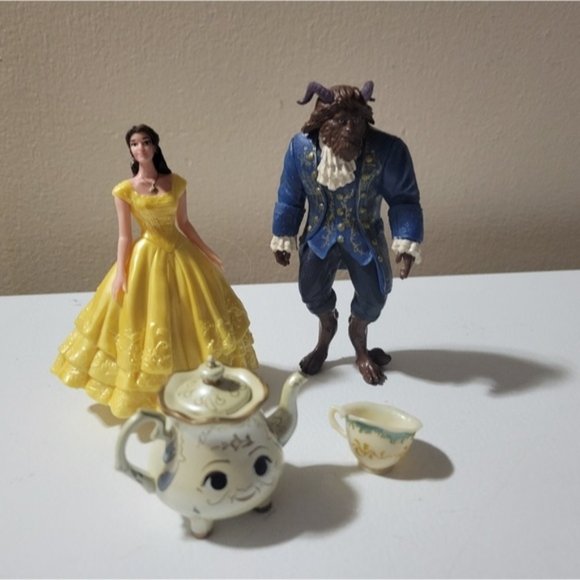 Disney | Toys | Disney Beauty And The Beast Live Action Figures | Poshmark